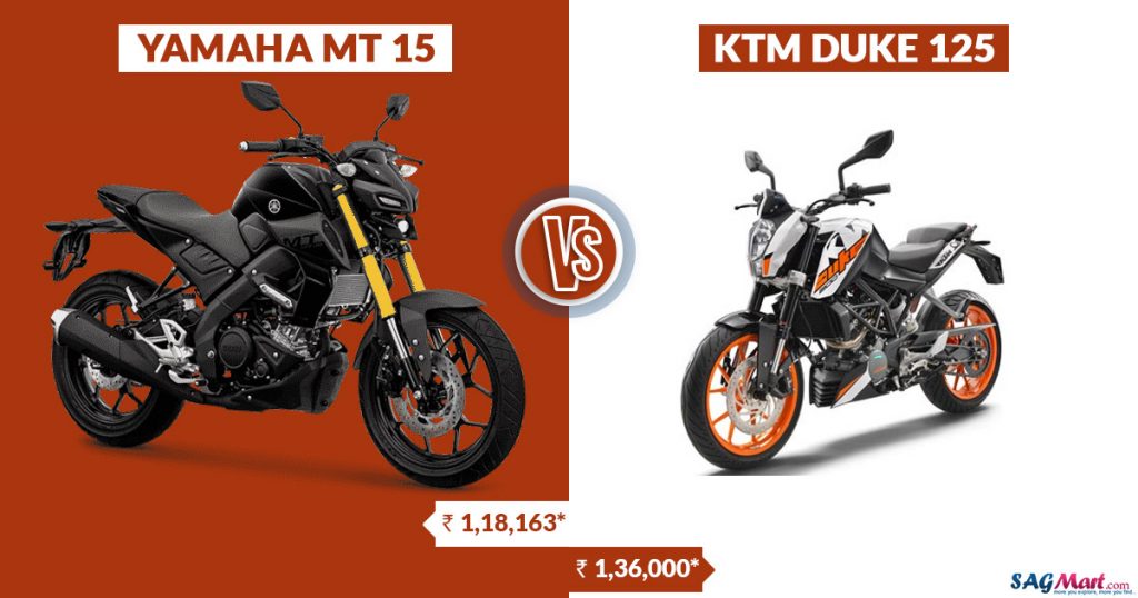 Yamaha MT 15 Vs KTM Duke 125 Full Comparison SAGMart Yamaha MT 15 Vs KTM Duke 125 Full Comparison SAGMart